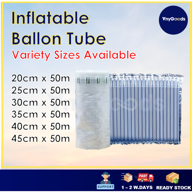 Anygoods Inflatable Air Bubble Wrap 50M Bubble Wrap ท่อ Bubble Tube Air ...
