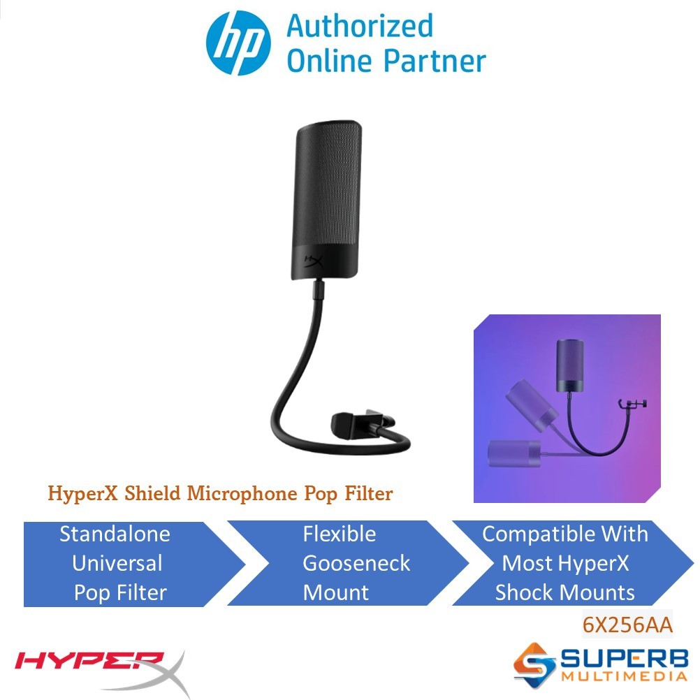 Hyperx Shield Microphone Pop Filter [6X256AA] | Shopee Thailand