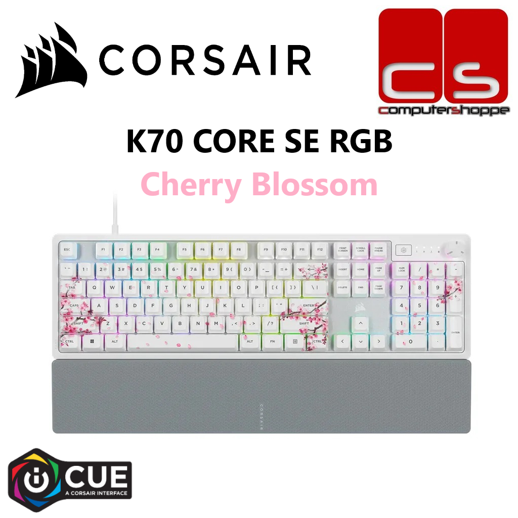 Corsair K70 CORE SE RGB Mechanical Gaming Keyboard – Cherry Blossom ...