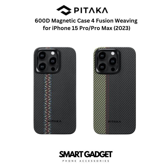 Pitaka 600D Magnetic Case 4 Fusion Weaving สําหรับ iPhone 15 Pro/Pro Max (2023) | Shopee Thailand