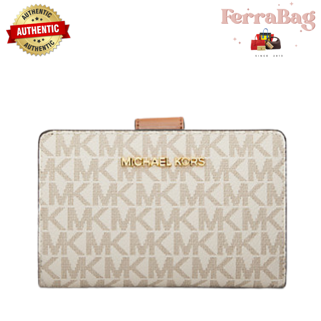 กระเป๋าสตางค์โลโก้ Michael Kors Medium Signature | Shopee Thailand