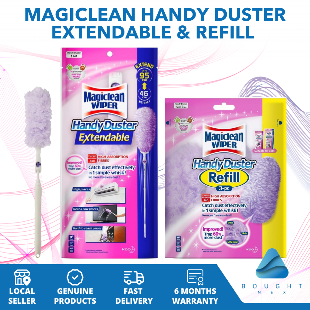 Magiclean Handy ไม้ปัดฝุ่น ขยายได้ 95 ซม. 35 ซม. 3 ชิ้น สําหรับทําความสะอาดบ้าน | Shopee Thailand