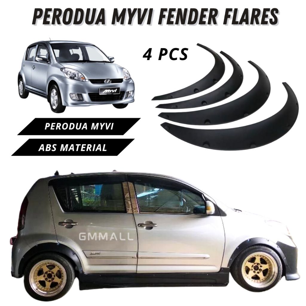 Perodua myvi WHEEL Arches Tyre Fender Flares ยาง Arch Arches Cover ...