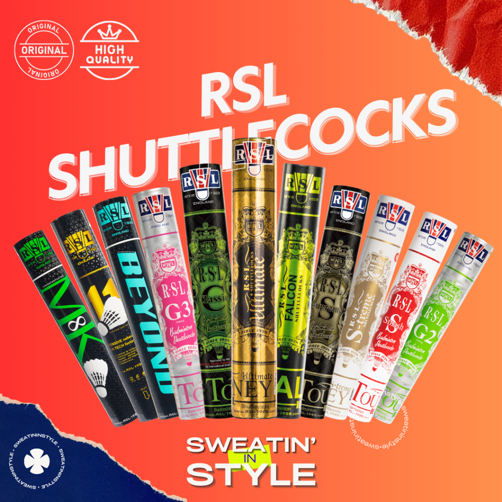 ลูกแบดมินตัน RSL Speed 77 Shuttlecock Ultimate Supreme Classic Falcon ...
