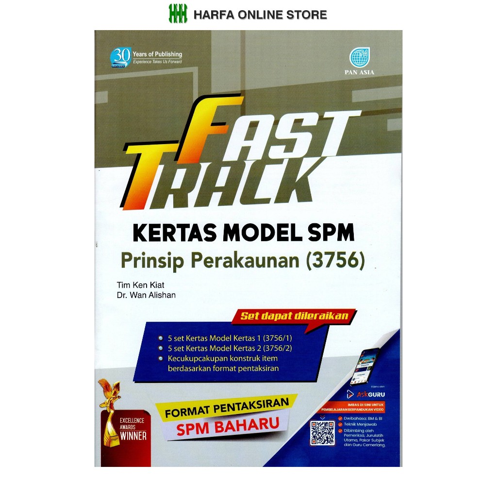 BUKU LATIHAN : FAST TRACK KERTAS MODEL SPM PRINSIP PERAKAUN ( 3756 ) | Shopee Thailand