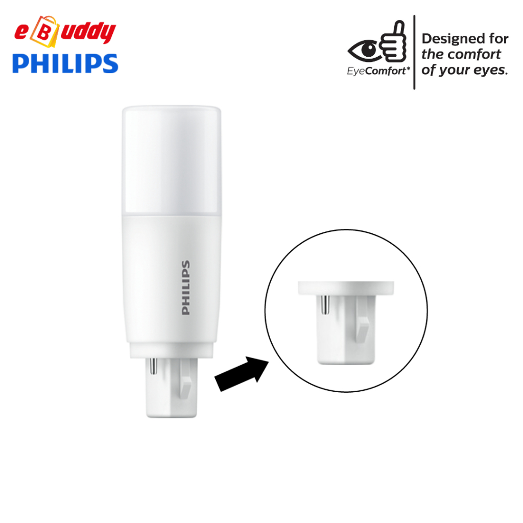 Philips LED PLC Stick 2 Pin (7.5W/9W 3000K/4000K/6500K) | Shopee Thailand
