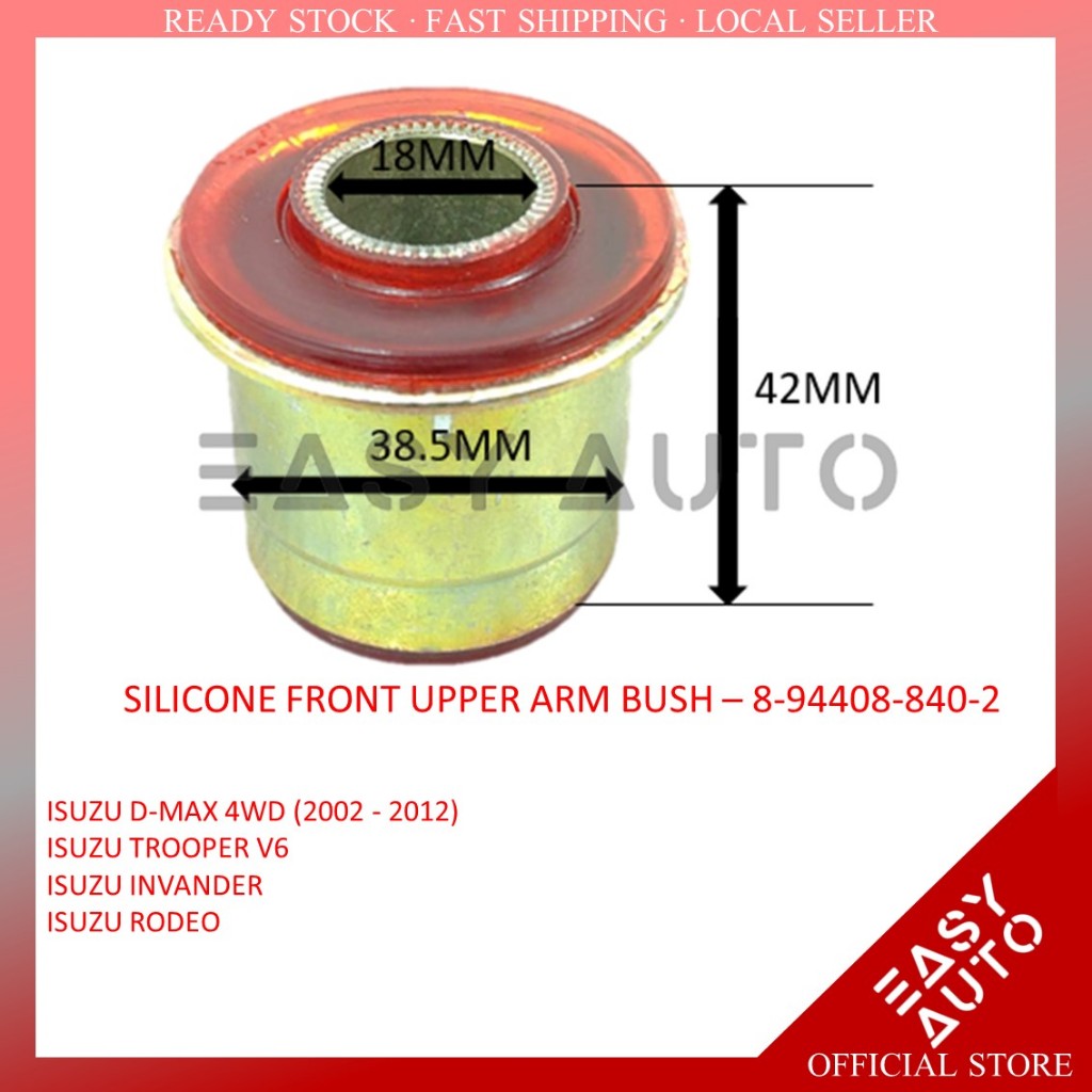 Isuzu D-MAX 4WD (2002-2012) /TROOPER V6 /INVANDER /RODEO - 8-94408-840-2 ซิลิโคน ด้านหน้า ด้านบน ...