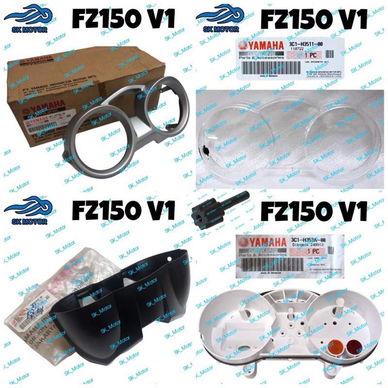 Yamaha FZ150 V1 เมตรภายใต้ Speedometer เลนส์ฝาครอบด้านบน Kaver KNOB 3C1 ...