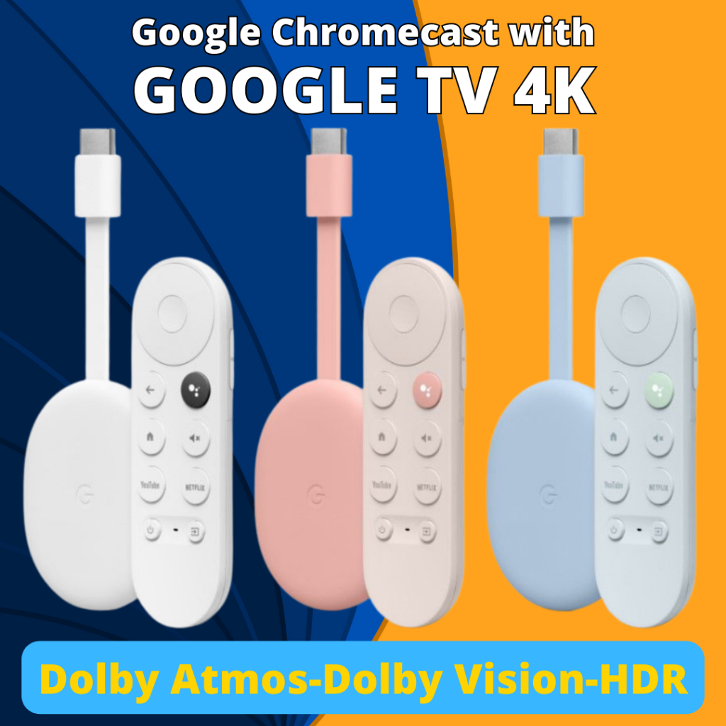 Google TV 4K ANDROID BOX CHROMECAST SUPPORT 4K ULTRA HD DOLBY VISION DOLBY ATMOS HDR อุปกรณ ์ ...
