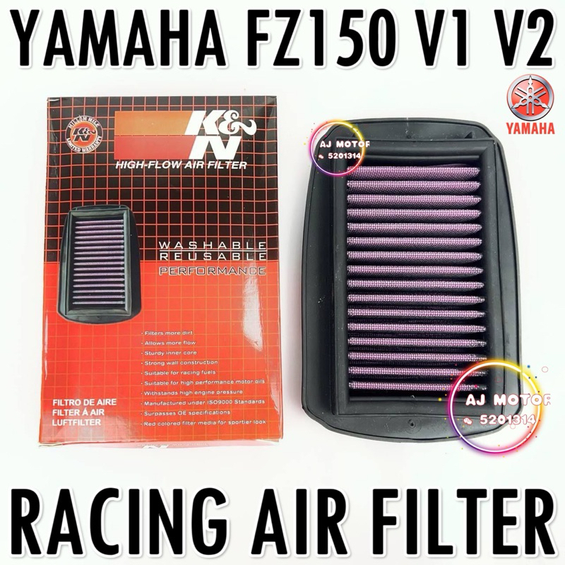 Yamaha FZ150 V1 V2 AIR FILTER RACING FZ-150 TAPIS TALIS CLEANER BOX ...