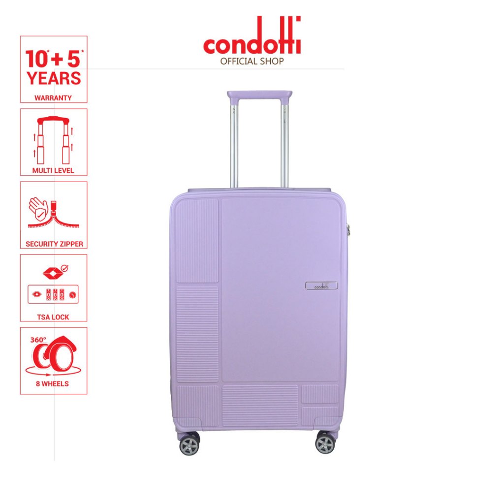 Condotti เคสแข็ง PP มีซิป 28 นิ้ว [C-FZ/28] | Shopee Thailand