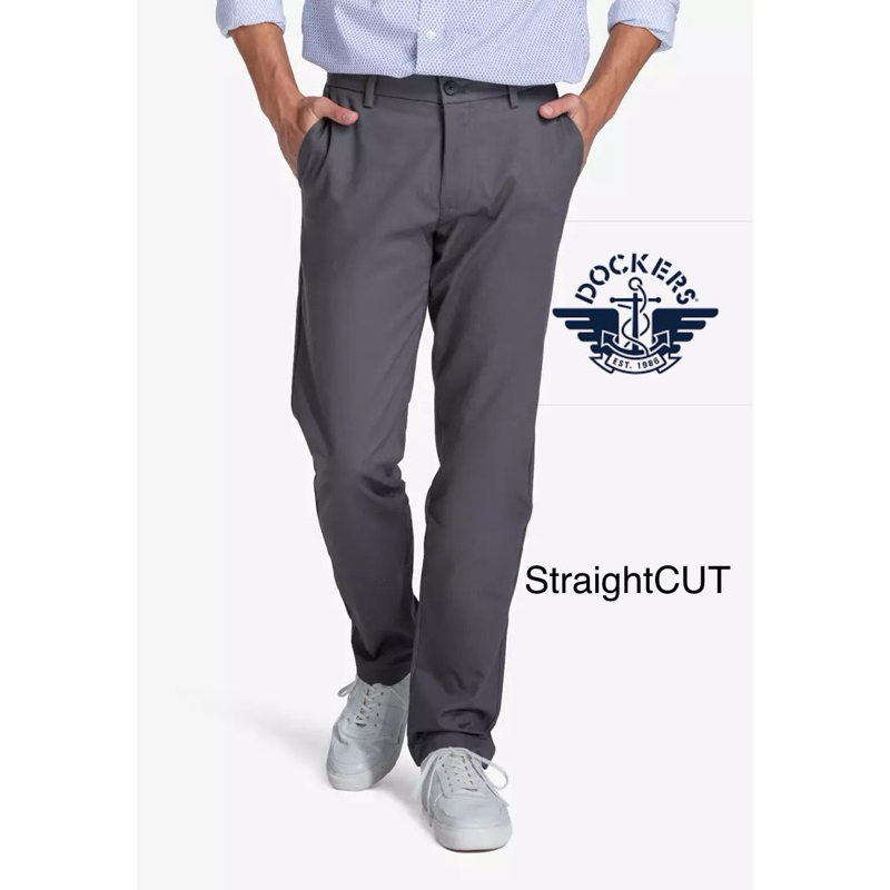 Seluar slack DoCkErS กางเกงทรงตรง | Shopee Thailand
