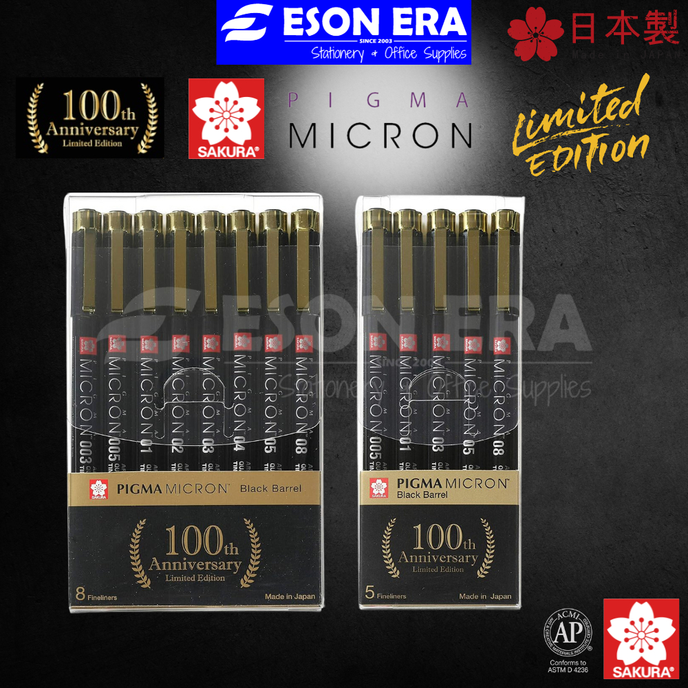 Sakura Pigma Micron Set Graphic Technical Drawing Pen Archival Pigment ...