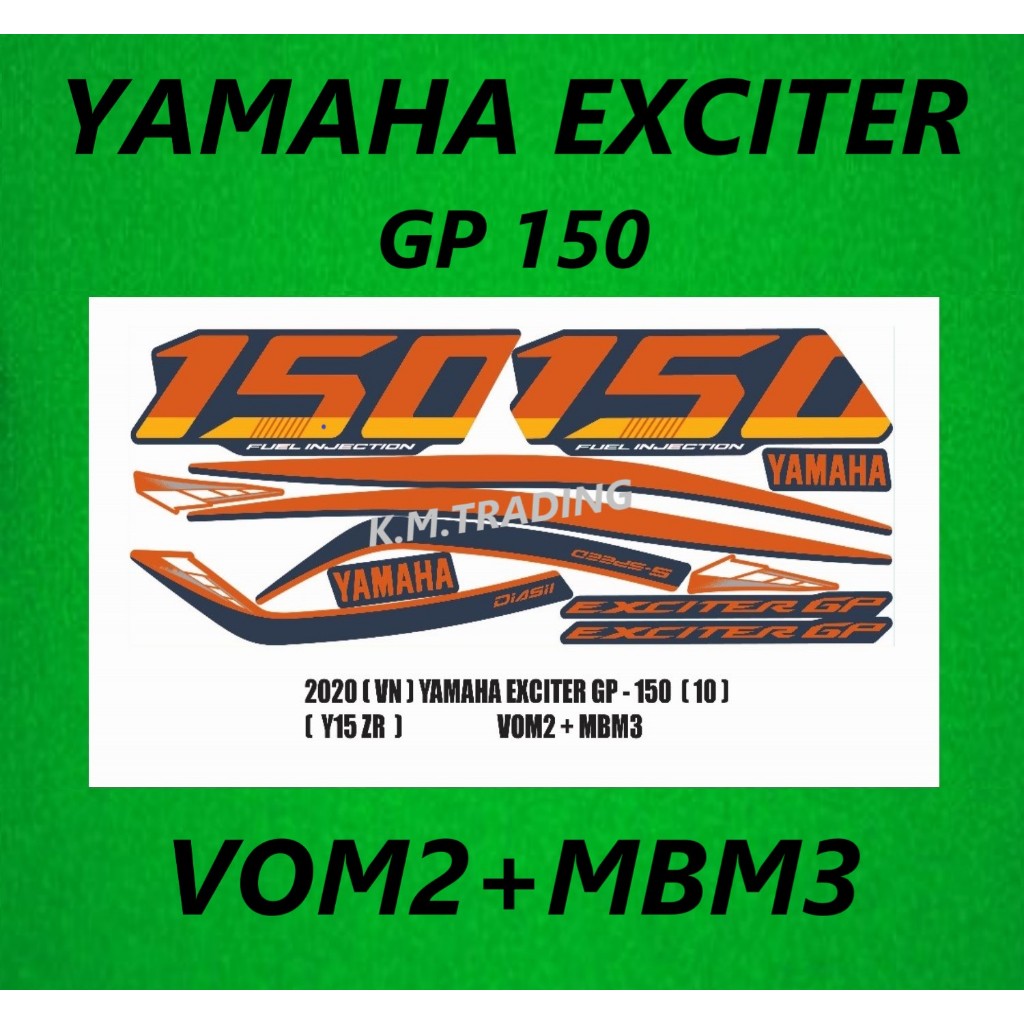 Yamaha EXCITER GP 150 [Y15ZR] 2020 [VN] (10) VOM2 + MBM3 (RM2024 ...