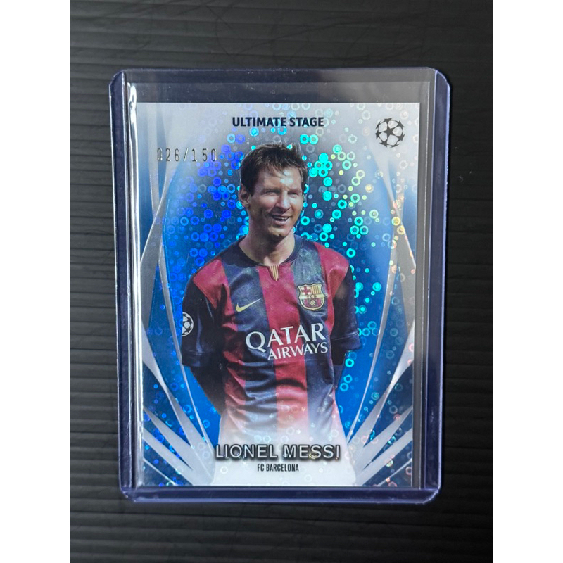 2023-24 Topps UEFA Lionel Messi Blue Disco /150 USC-15 Ultimate Stage ...