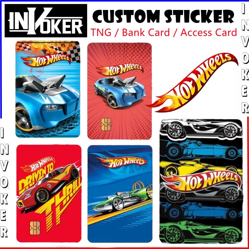 Hot WHEELS - Touch n Go Card Sticker Cover / TNG Card Sticker / Bank ...