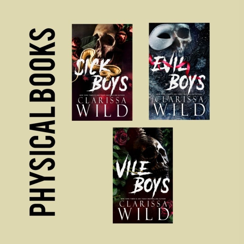 Clarissa Wild (3 เล่ม):Sick Boys, Evil Boys, Vile Boys | Shopee Thailand