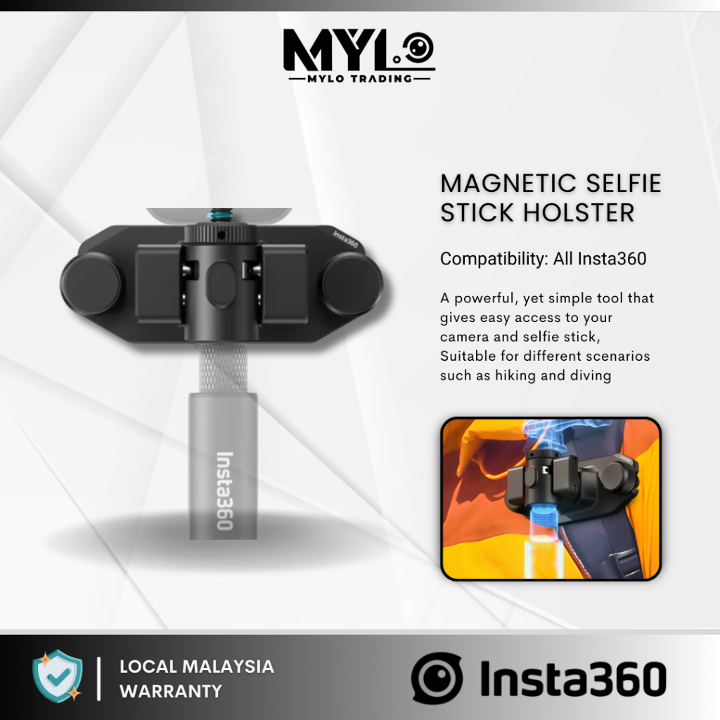 เปิดตัวใหม ่ 】 Insta360 Magnetic Selfie Stick Holster - Insta360 X3 ...