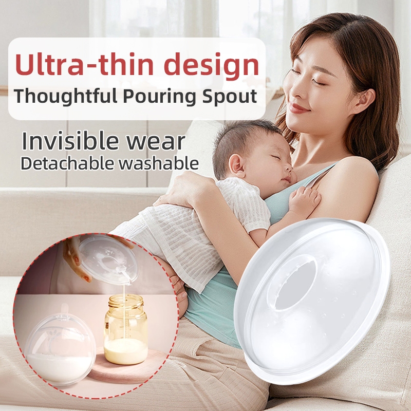 ซิลิโคนยืดหยุ ่ นนมแม ่ Collector Shell Breastmilk คอนเทนเนอร ์ ...