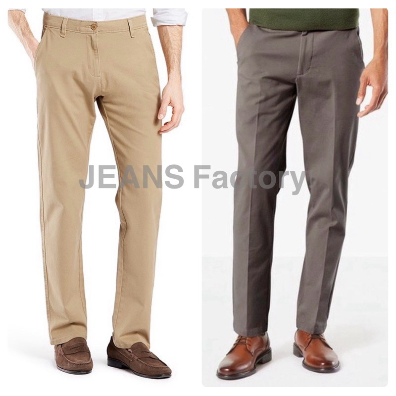 Seluar slack DoCkErS กางเกงทรงตรง Premium Quality 28-40 Sizes | Shopee ...