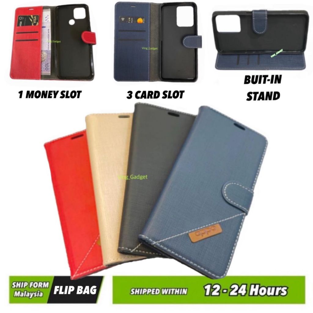 Realme NOTE 50 /NARZO 50I FLIP BAG พร้อมที่ใส่การ์ด | Shopee Thailand