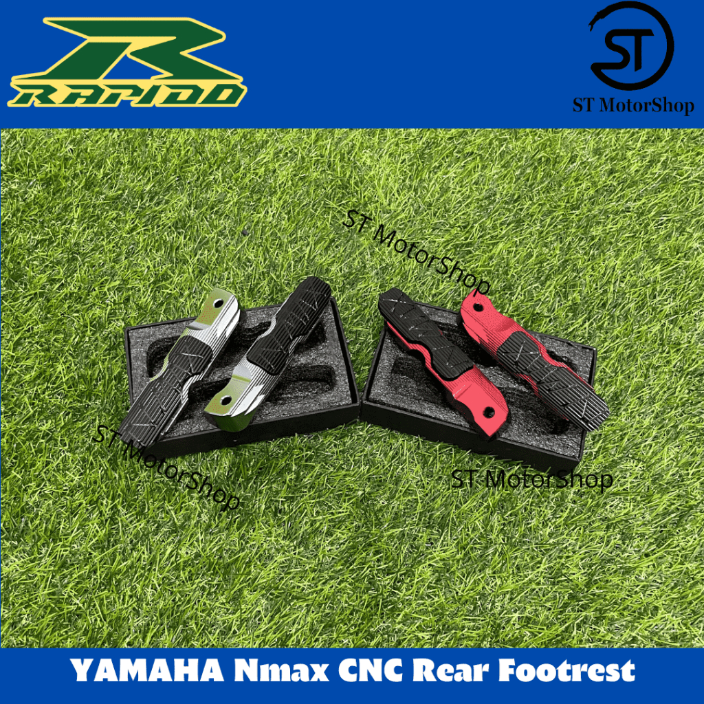 พักเท้าหลัง RAPIDO CNC YAMAHA Nmax V1 Nmax V2 พักเท้า Belakang Red ...