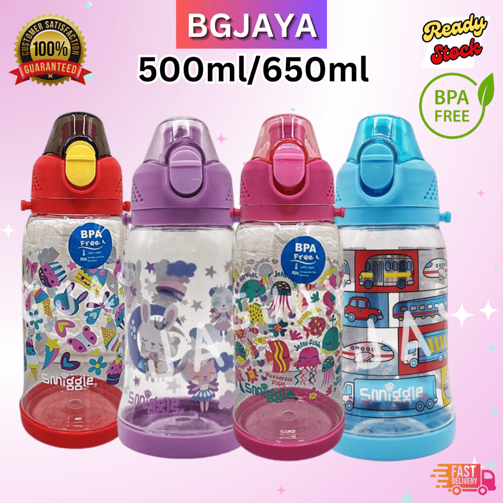 500ML/650ML ใหม่ Smiggle Kids Water Bottle BPA Free Botol Air Kanak (BGJAYA) | Shopee Thailand