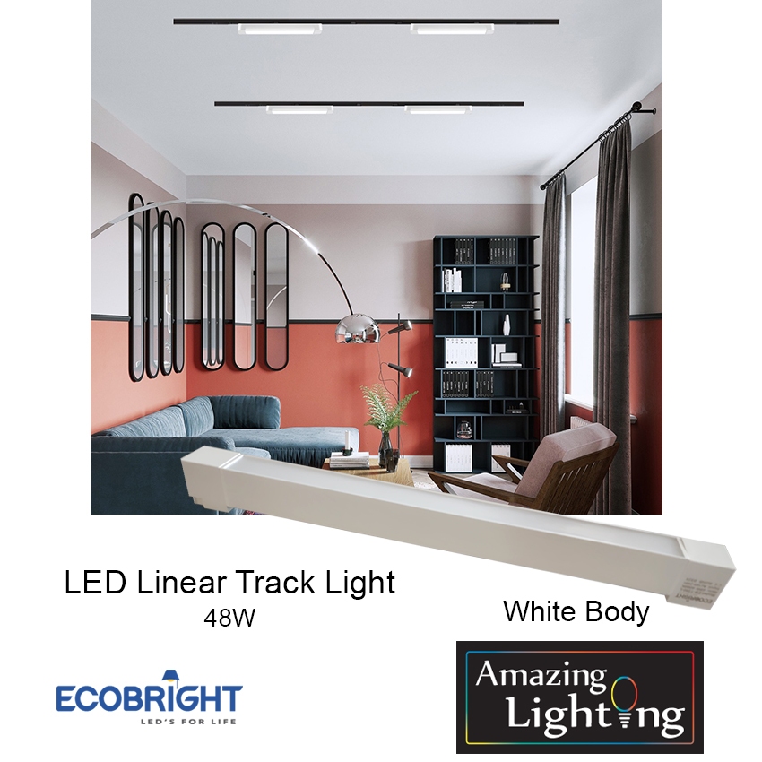 Ecobright LED Magnetic Linear 48W Track Light โคมไฟเพดาน Warm White ...