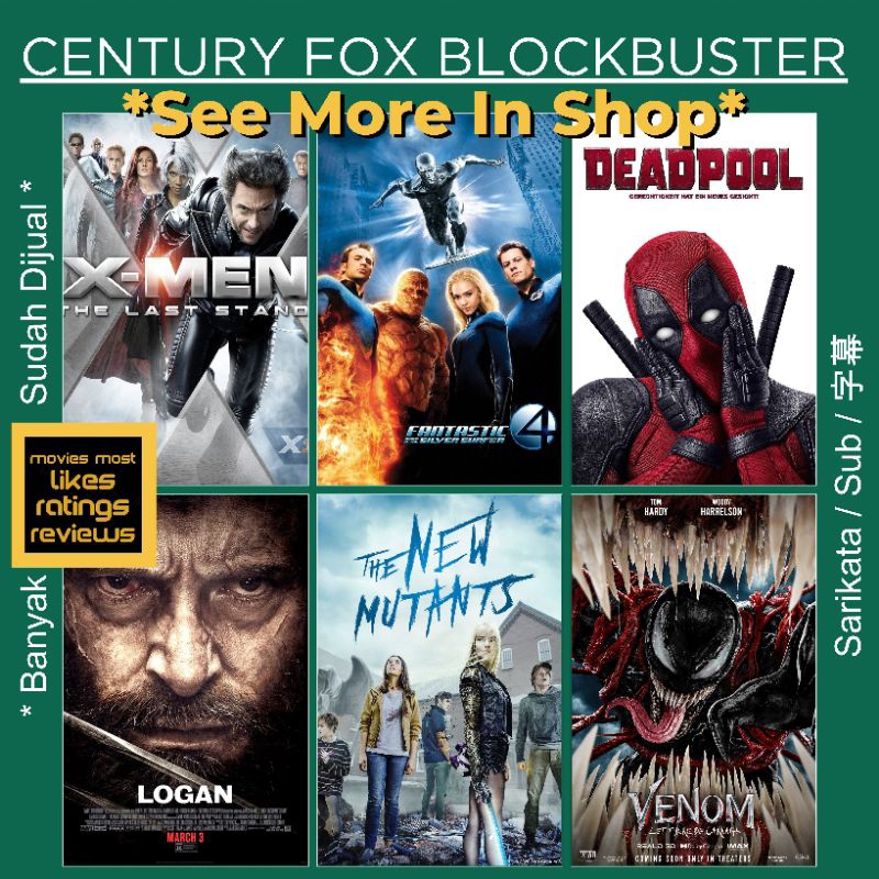 [KOLEKSI 23 MOVIE USB] 20TH CENTURY MOVIE COLLECTION PENDRIVE SUBTITLES ...