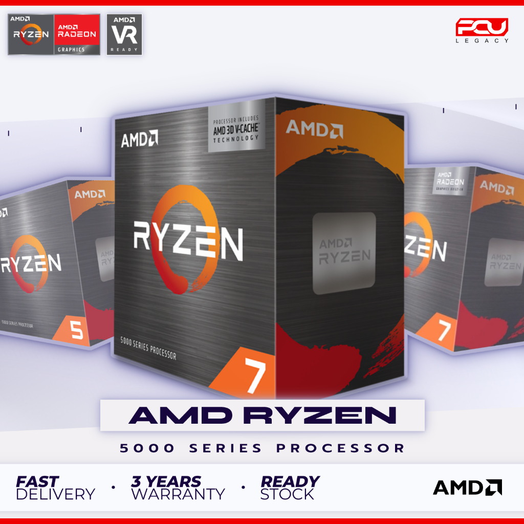 # PCU LEGACY # AMD RYZEN 5 5500 5500GT 5600 5600X 5600GT / AMD RYZEN 7 5700X 5700G 5700X3D ...