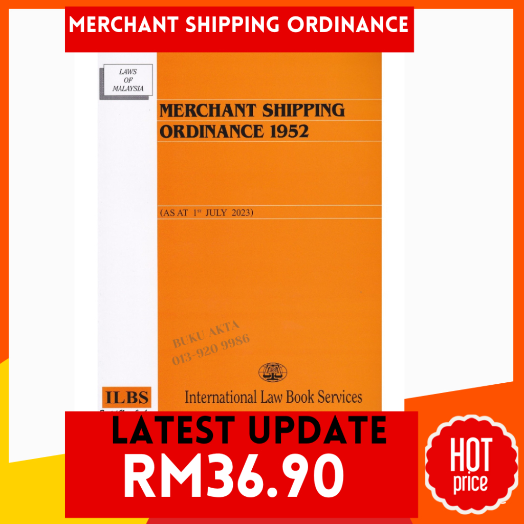 Merchant Shipping Ordinance 1952 [ตามวันที่ 1 กรกฎาคม 2023] - ILBS ...