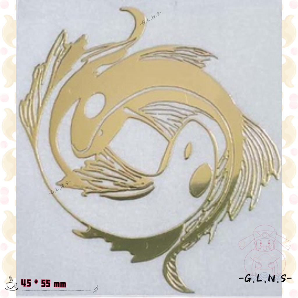 'Gossip Fish Type C สติ๊กเกอร์โลหะ สติ๊กเกอร์โทรศัพท์มือถือ สติ๊กเกอร์ ...