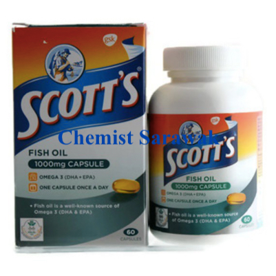 Scott's Fish Oil 1000mg 60's capsules | Shopee Thailand