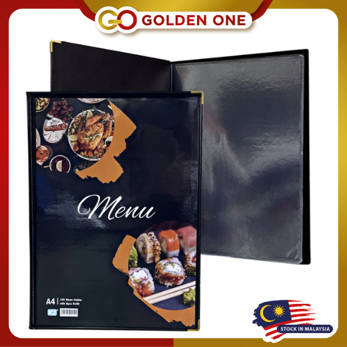 Emi-file K2 A4 Pvc / หนังสือผู้ถือเมนูปกแข็งใส / 8Pocket / ร้านอาหาร ...