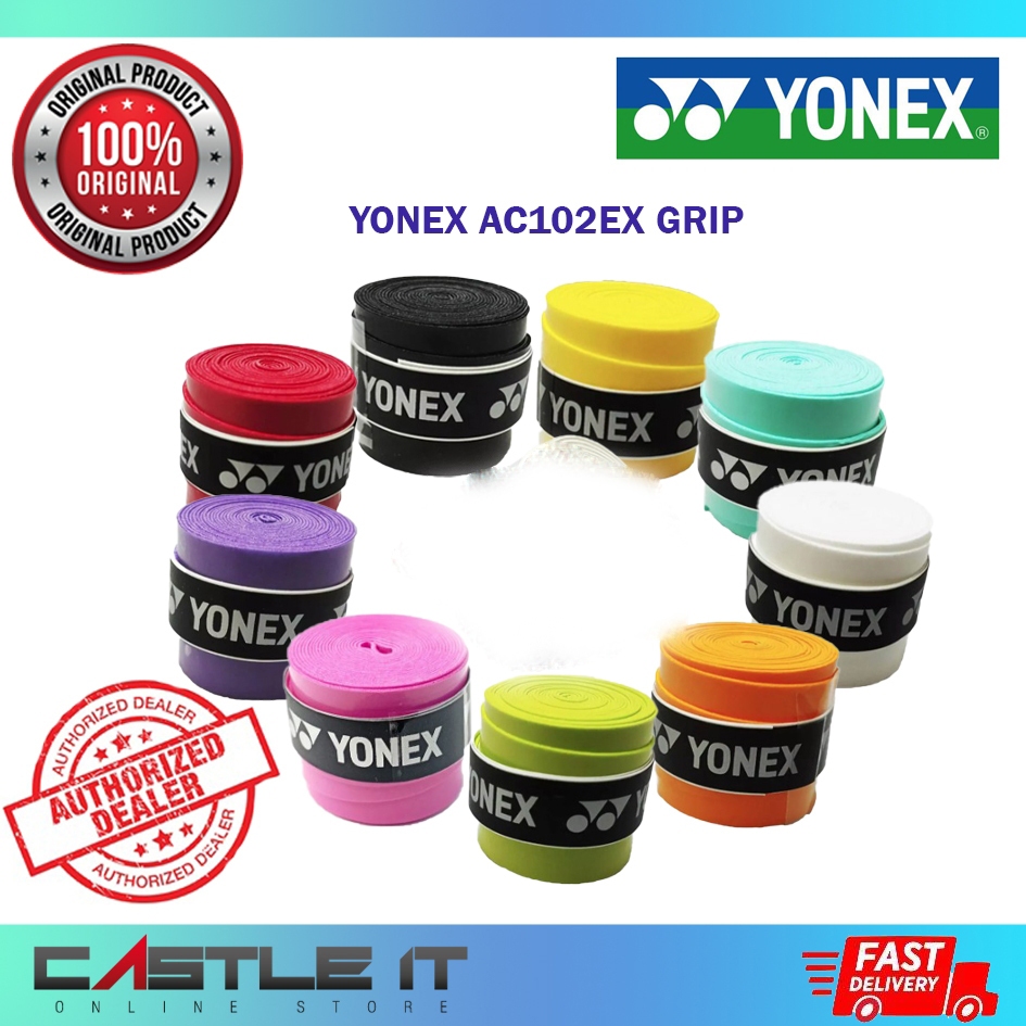 Yonex AC102EX Overgrip คละสีไม้แบดมินตันคุณภาพดี Racquet Grip | Shopee ...
