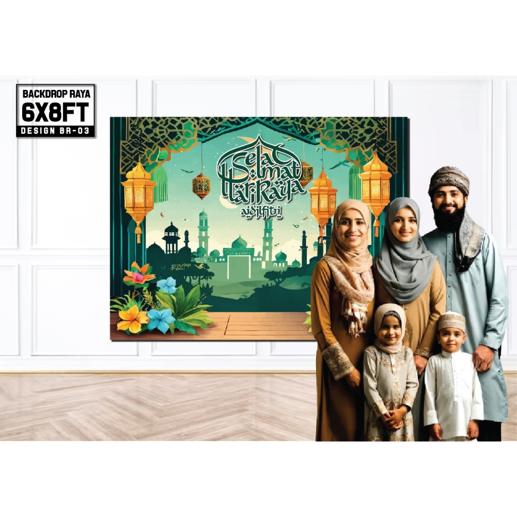 Backdrop HARI RAYA 6KAKI | Shopee Thailand