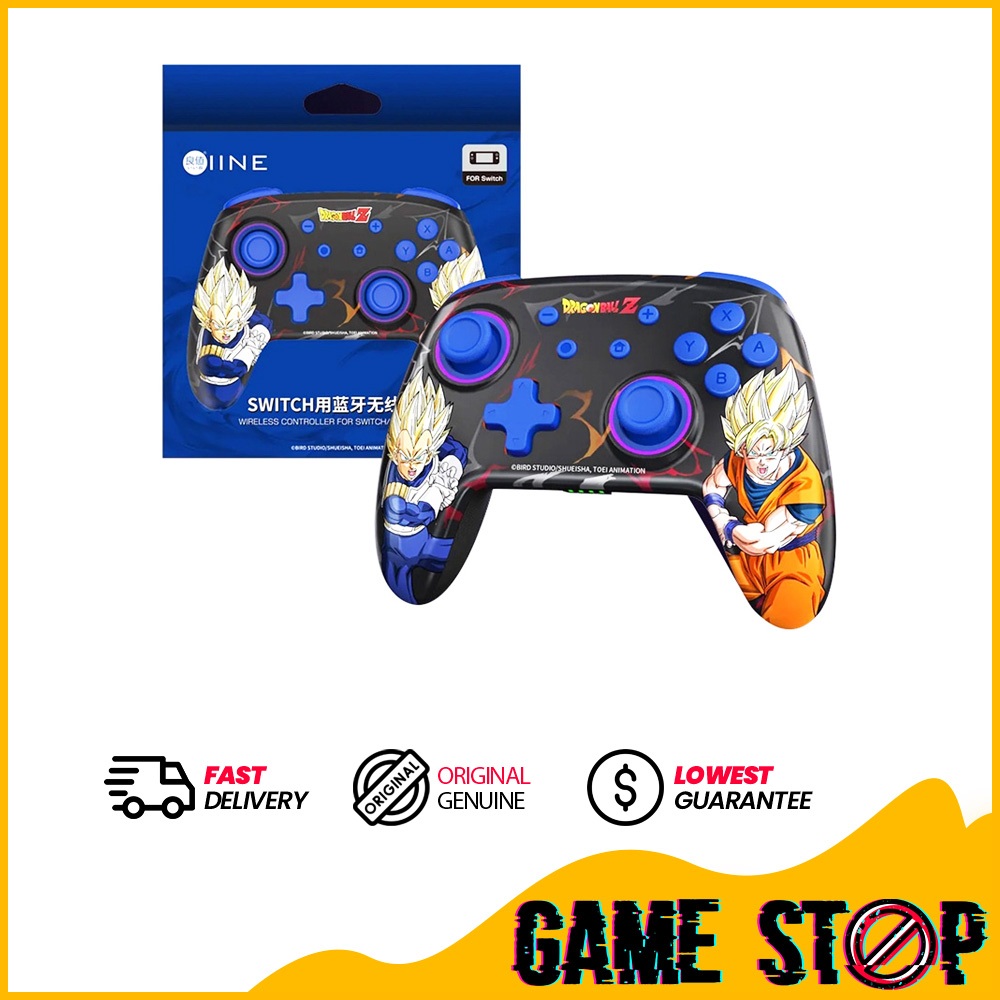 Iine Switch Pro Controller - Dragon Ball Z Goku & Vegeta [L828 ...
