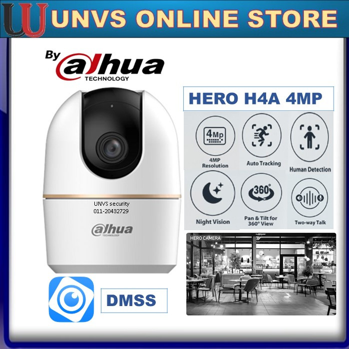 Dahua กล้อง WIFI HERO H2A 2MP/ H4A 4MP Pan/Tilt 360 กล้องไร้สายพูดคุย ... Dahua กล้อง WIFI HERO H2A 2MP/ H4A 4MP Pan/Tilt 360 กล้องไร้สายพูดคุย ...