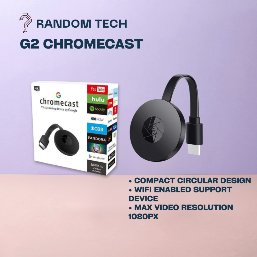 สตรีมมิ่ง Wireless Chromecast G2 TV Dongle Display Adapter Anycast Mira ...