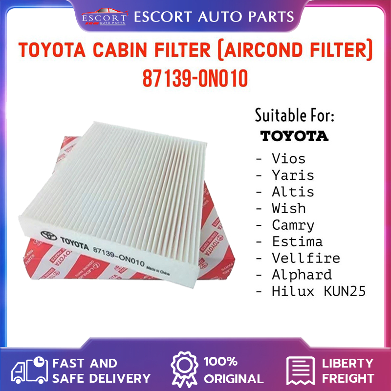 Toyota 87139-ON010 AIRCOND CABIN FILTER - VIOS/ YARIS/ ALTIS/ WISH ...