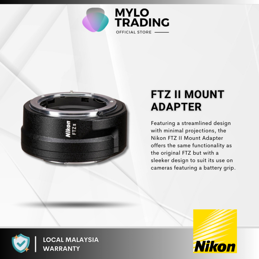 อะแดปเตอร์เมาท์ Nikon FTZ 2 / FTZ II สําหรับ Z 7 II / Z 6 II / Z 5 / Z ...