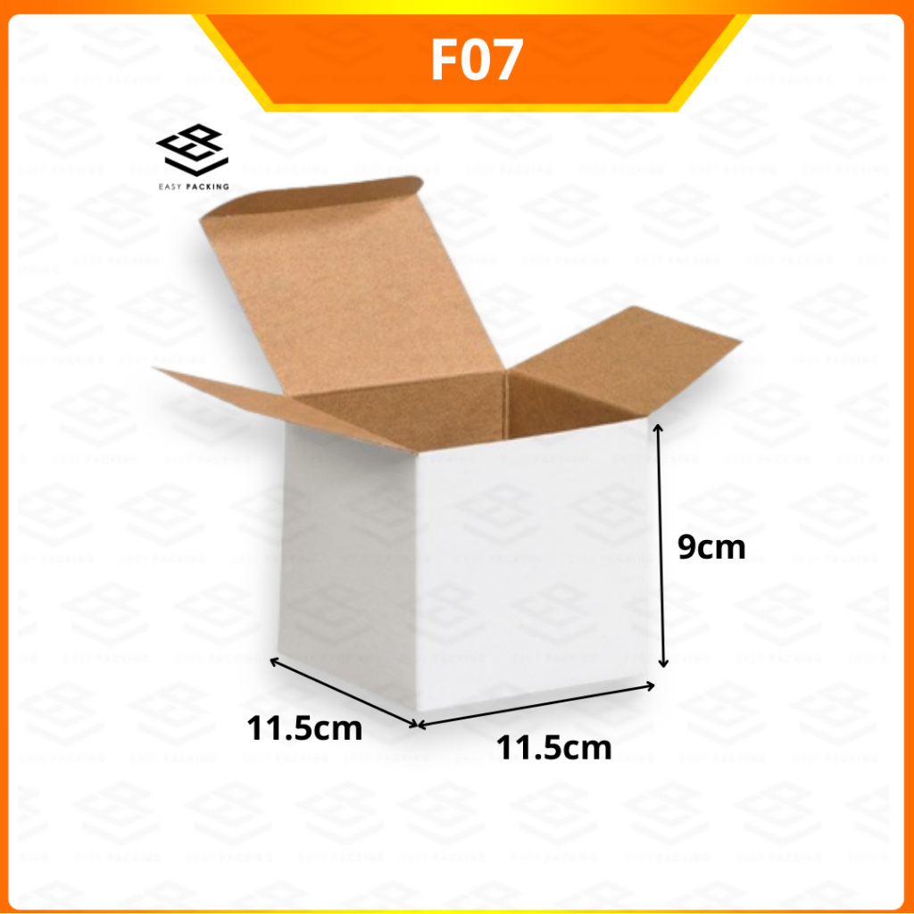 ( กล่องถ้วย ) กล่องกระดาษบรรจุภัณฑ์ สีขาว Kotak - B Flute | Shopee Thailand