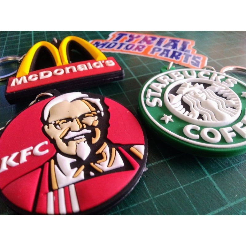 พวงกุญแจ MCD KFC SBUCK พวงกุญแจ GETAH KEYRING | Shopee Thailand