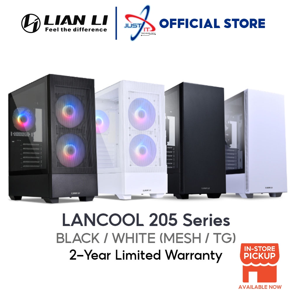 Lian LI LANCOOL 205 MESH / TG ATX Tempered Glass GAMING CASE / CASING ...