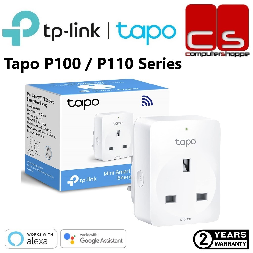 Tp-link Tapo P100 P110 Series ปลั๊กซ็อกเก็ต Wi-Fi ขนาดเล็ก 1 แพ็ค 2 แพ ...