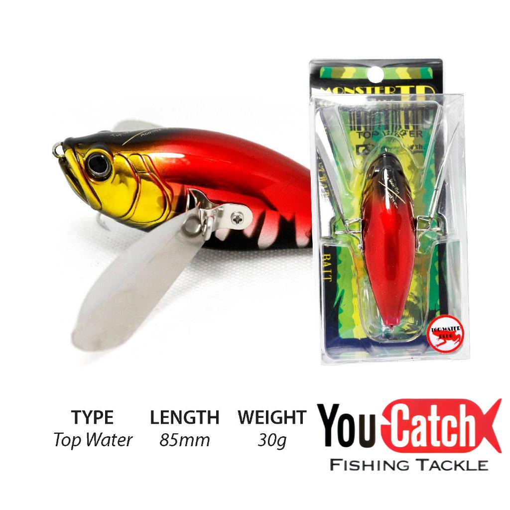 Youcatch RIPPLE-ASH เหยื่อตกปลา MONSTER TR TOPWATER PLUG Zero lure ...