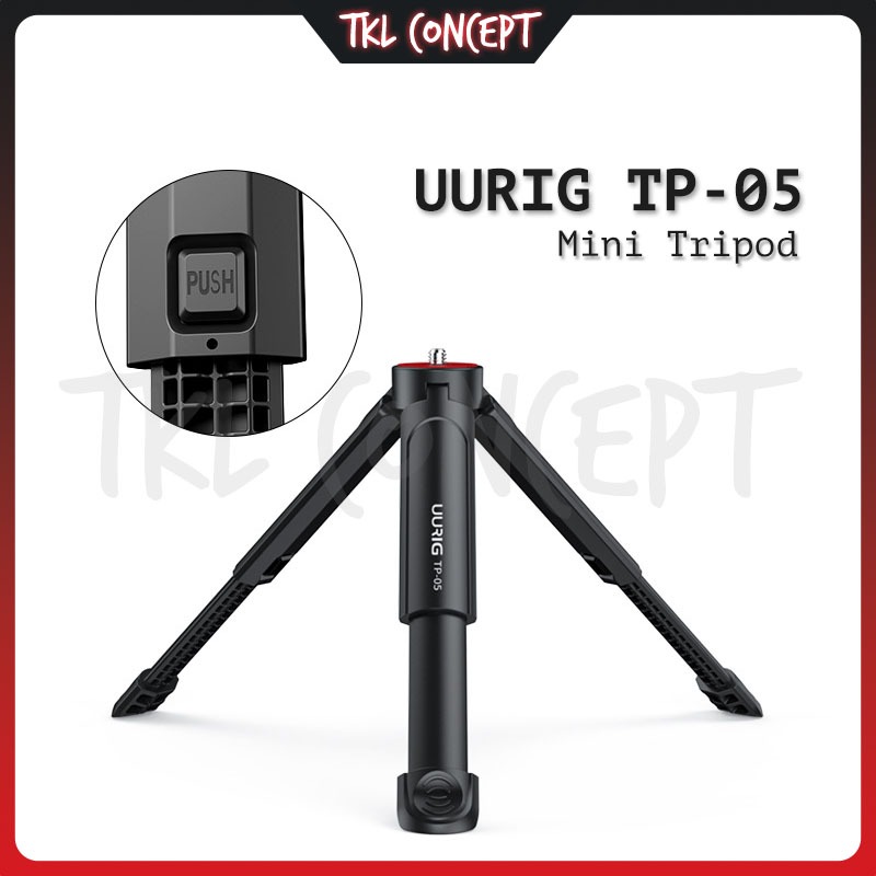 Uurig TP05 ขาตั้งกล้อง สามขา ความสูงกระป๋อง พร้อมสกรู 1/4 | Shopee Thailand