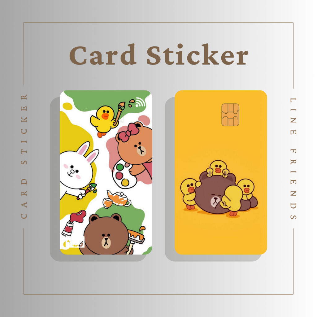Line FRIENDS CARD STICKER - TNG CARD / NFC CARD / ATM CARD / ACCESS ...