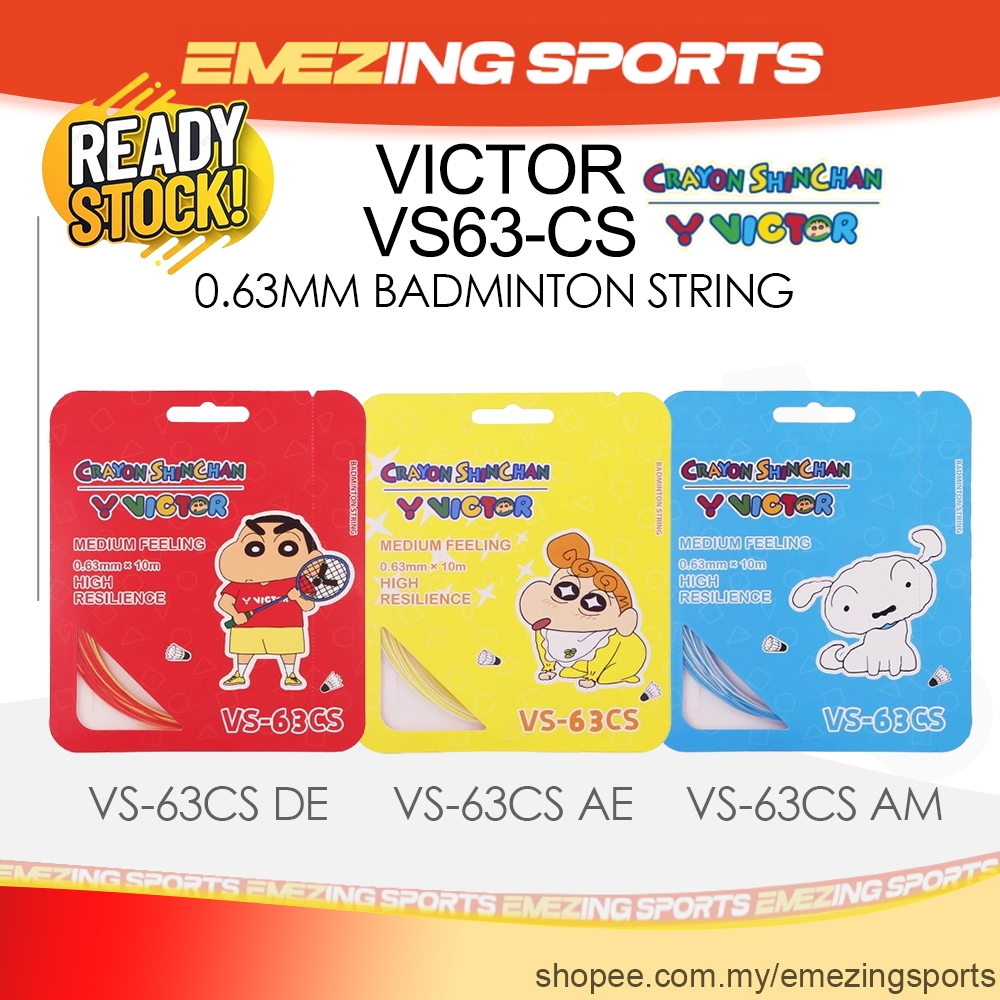 (Victor X Crayon Shin-chan) VS-63CS 0.63mm สายแบดมินตัน Limited Edition ...