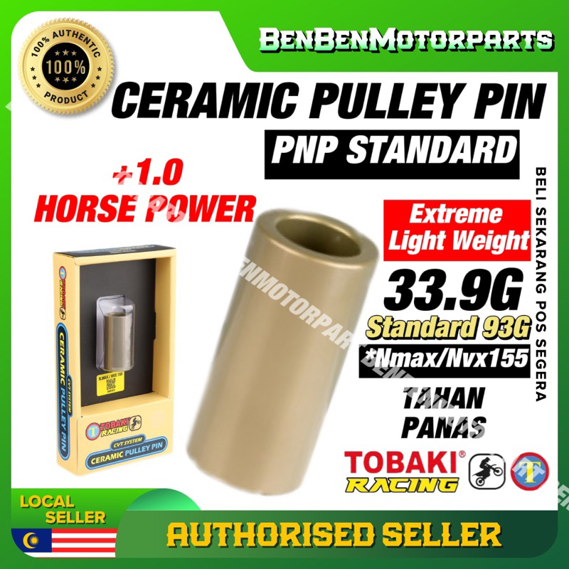 TOBAKI CVT SYSTEM CERAMIC PULLEY PIN RACING EGO NMAX NVX155 VARI0150 ...